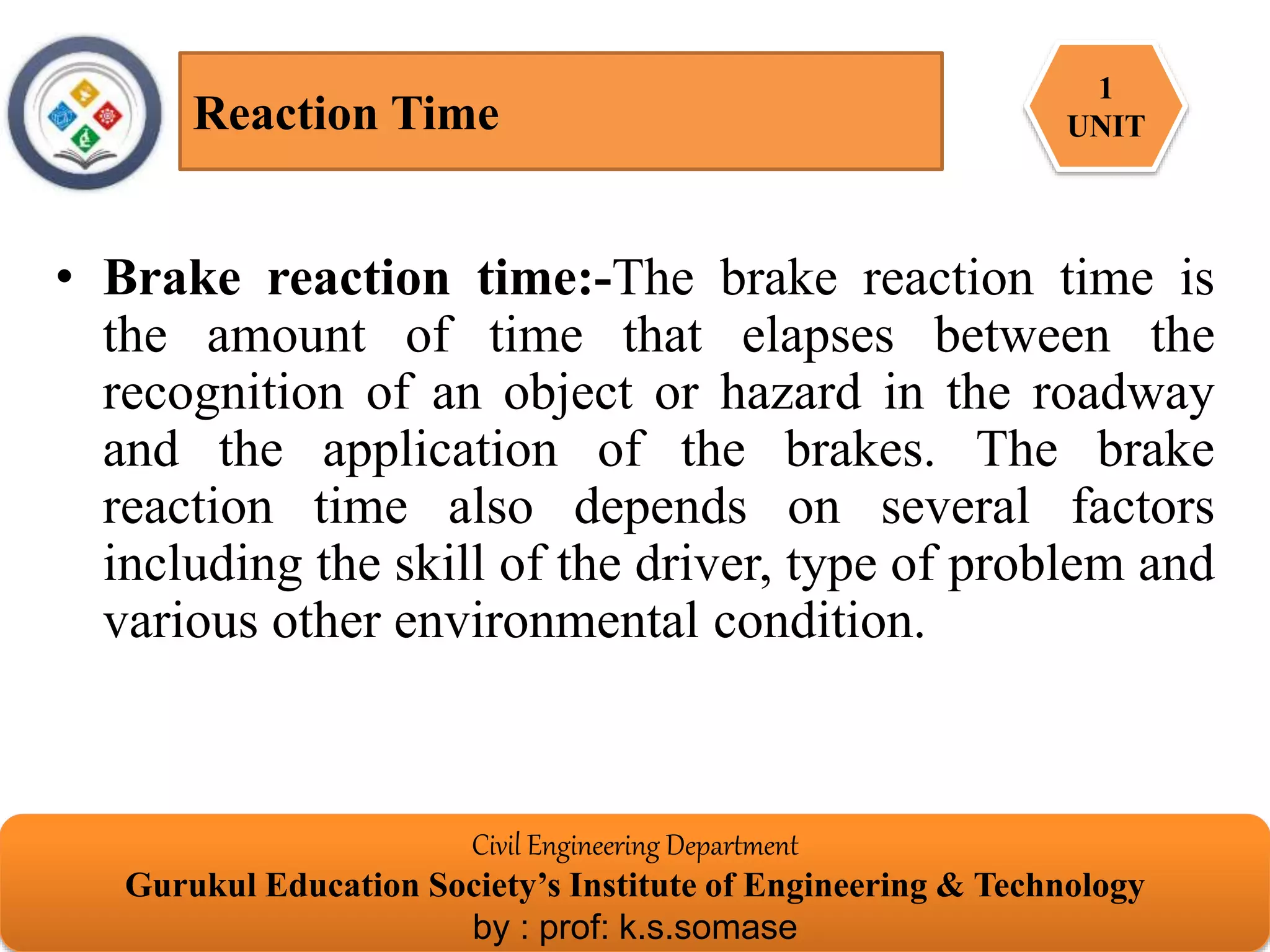 Fundamentals of traffic Engg | PPTX