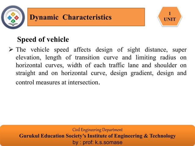 Fundamentals of traffic Engg | PPTX