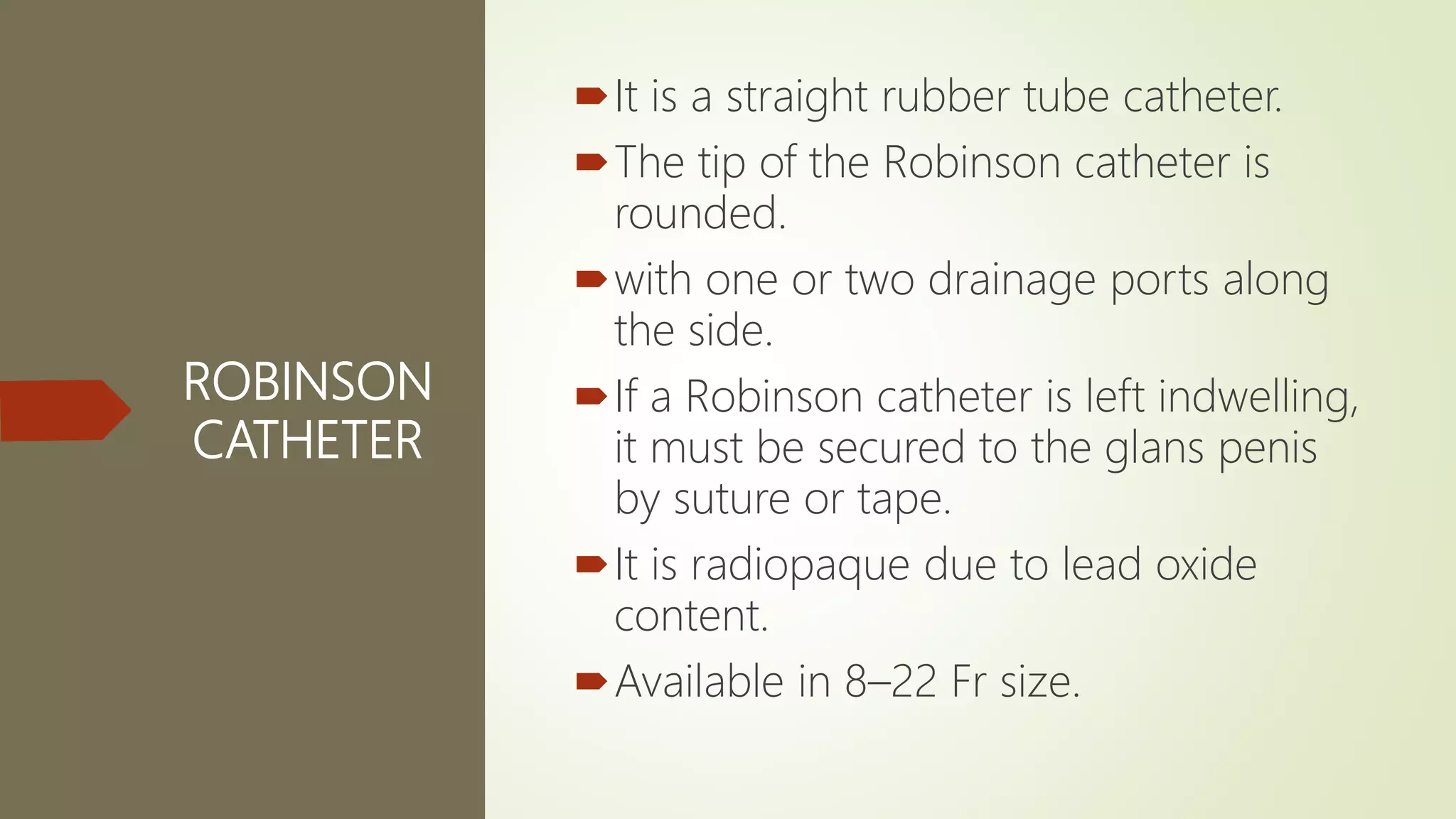 Fundamentals of urinary tract drainage | PPTX