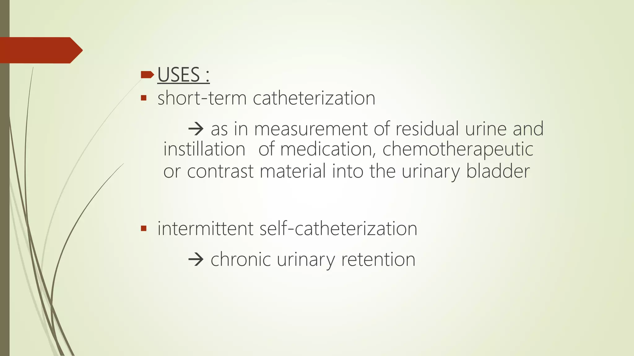 Fundamentals of urinary tract drainage | PPTX