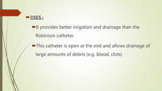 Fundamentals of urinary tract drainage | PPTX