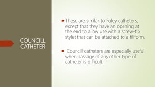 Fundamentals of urinary tract drainage | PPTX