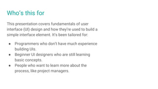 Fundamentals of User Interface Design | PPT