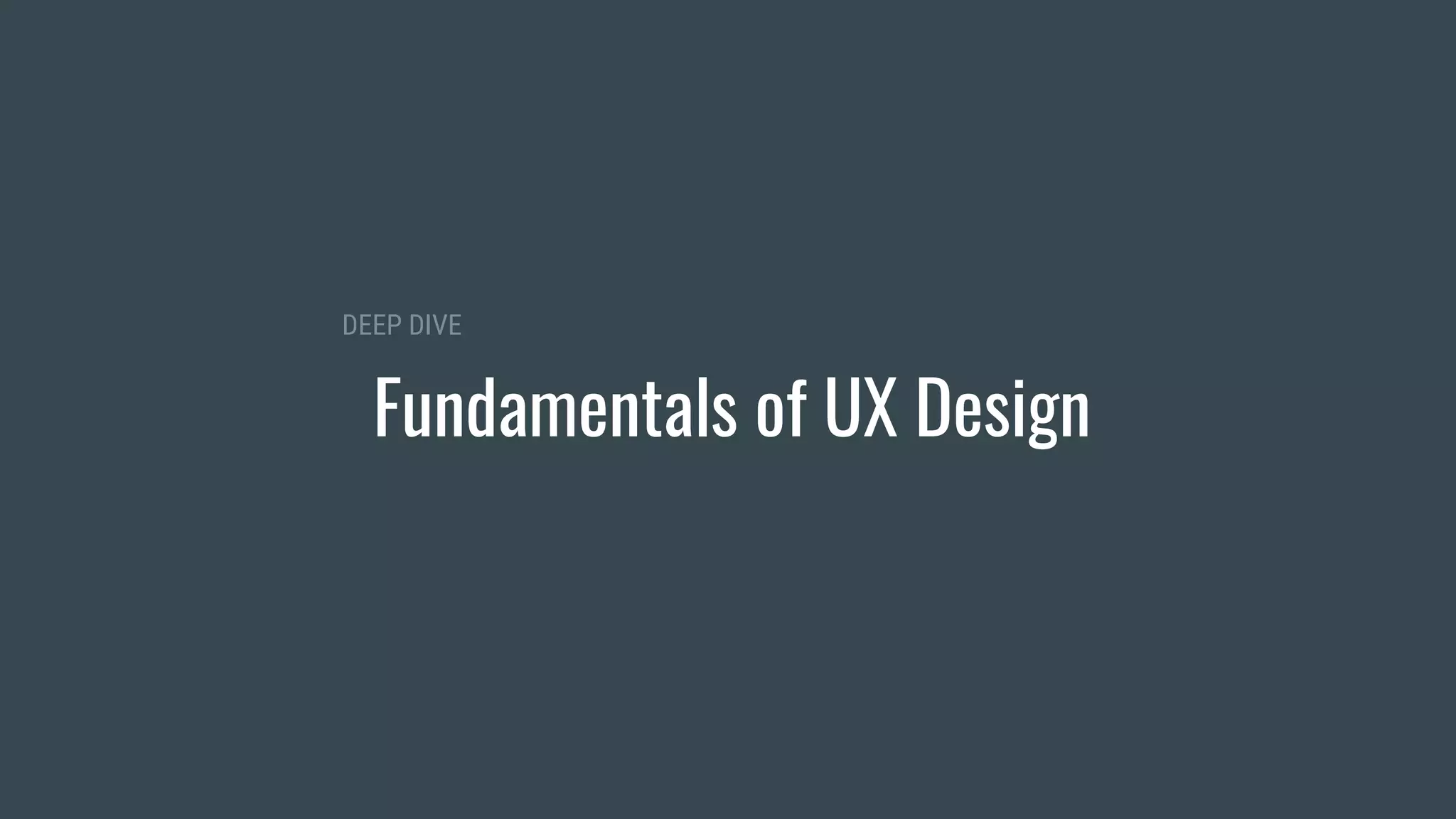 Fundamentals of UX Design | PPTX