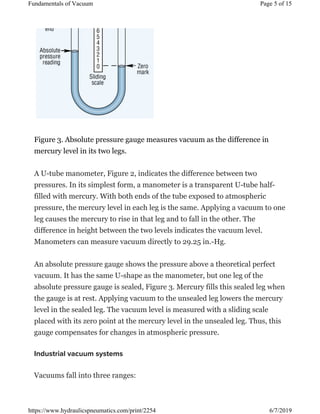 Fundamentals of vacuum | PDF