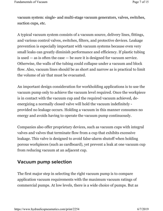 Fundamentals of vacuum | PDF