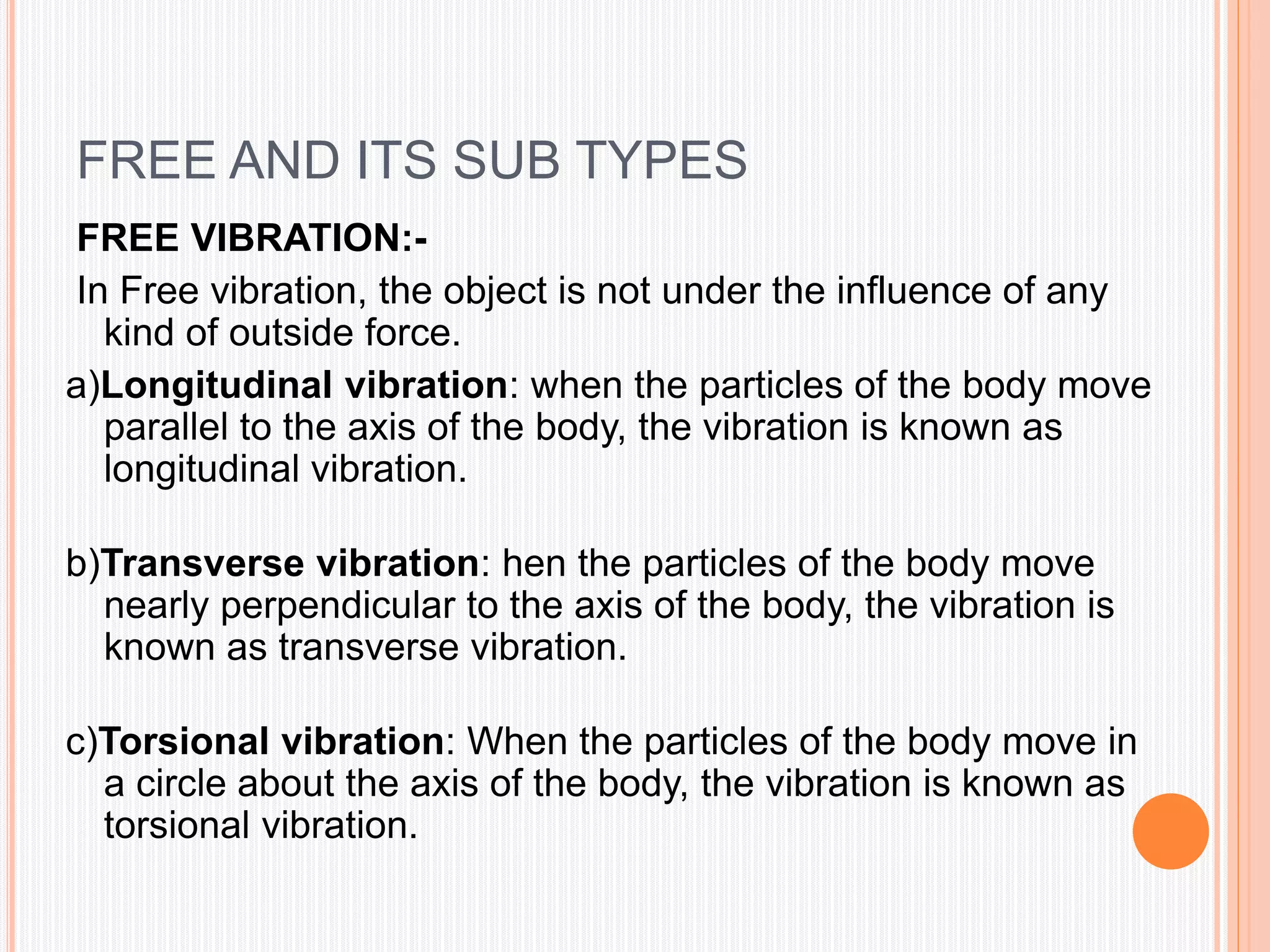 Fundamentals of vibration | PPTX