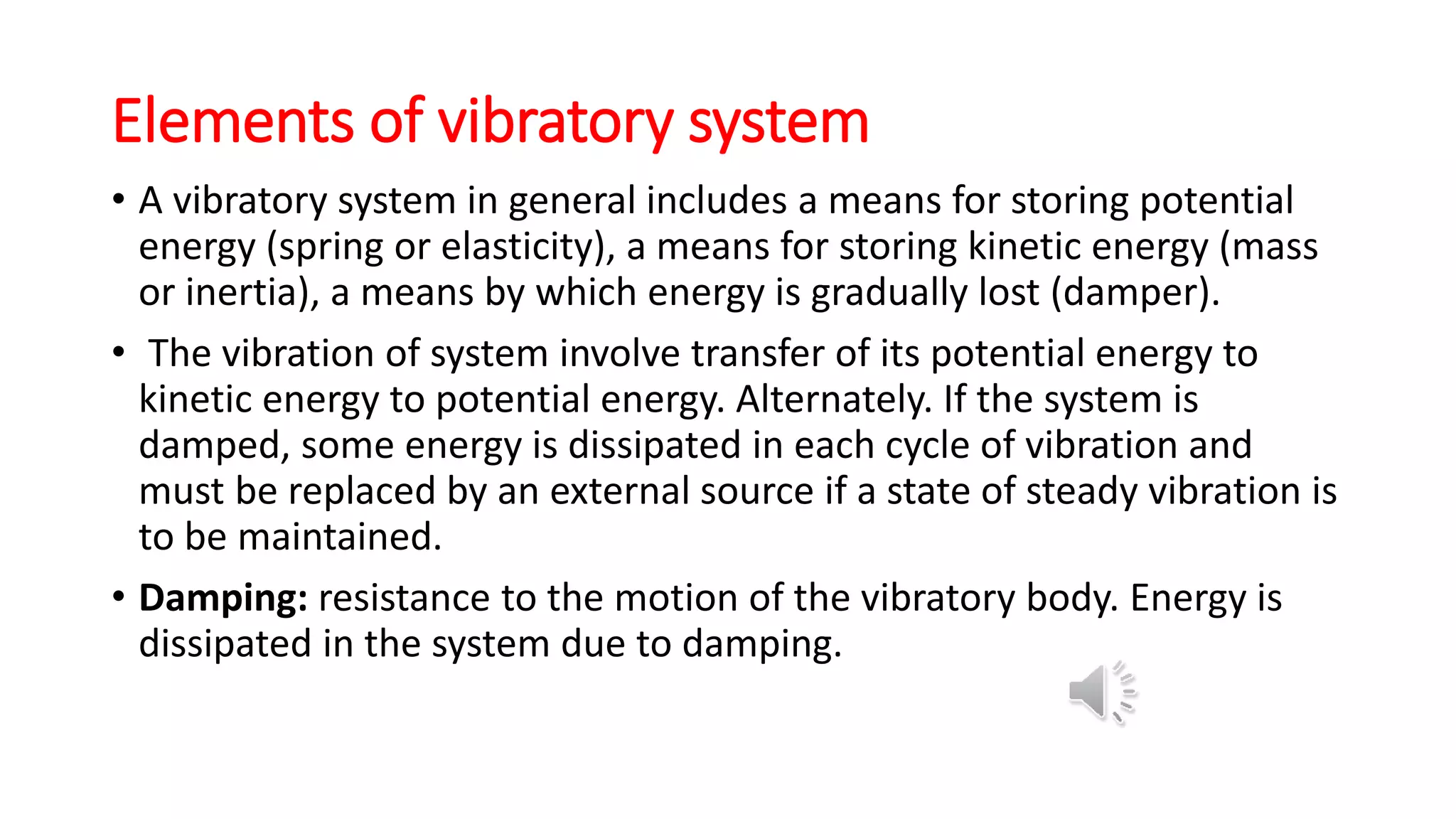 Fundamentals of vibration | PPTX