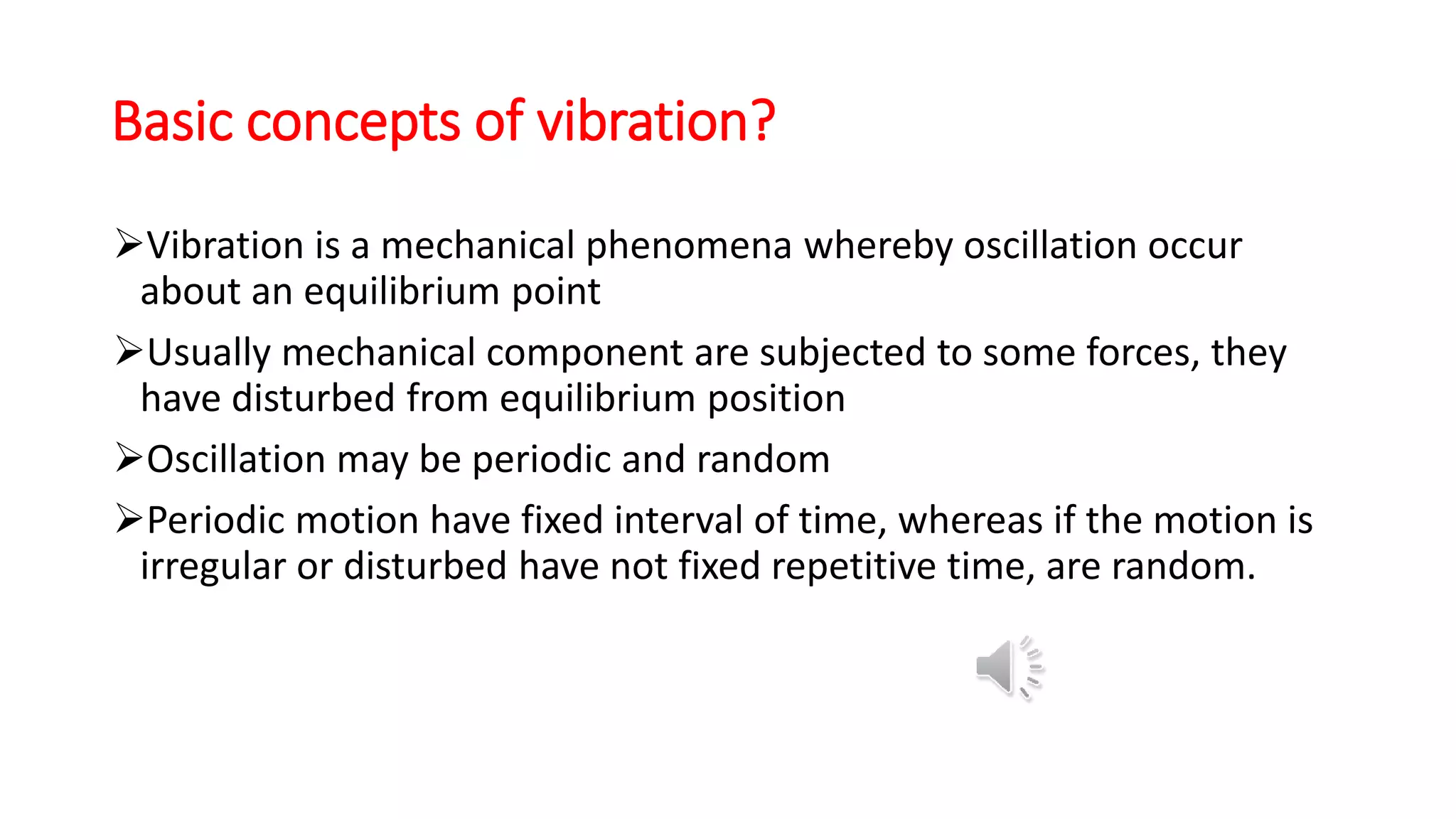 Fundamentals of vibration | PPTX