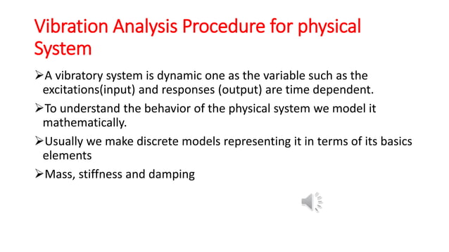 Fundamentals of vibration | PPTX | Physics | Science