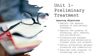 Fundamentals of Wastewater Treatment Plant | PPTX