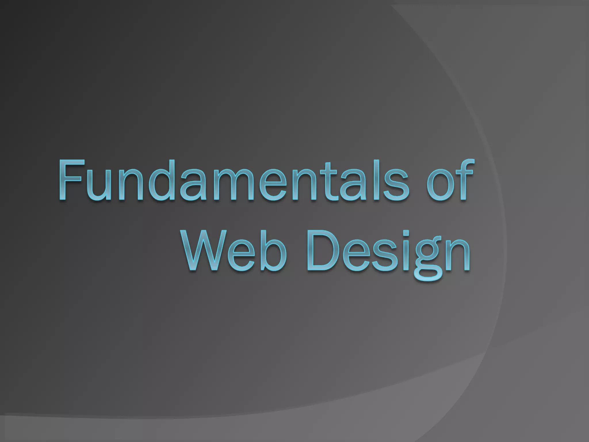 Fundamentals Of Webdesignv2 Ppt 