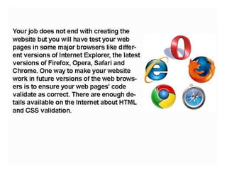 Fundamentals of web development | PPTX