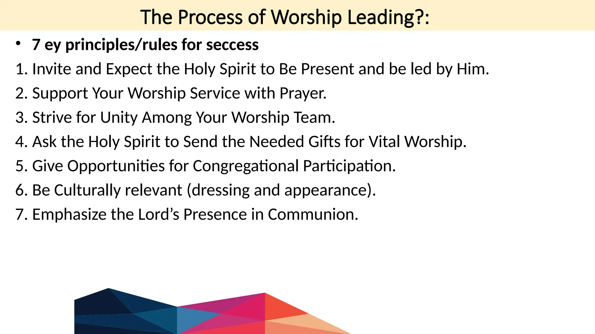 Fundamentals of worship Leading 20202pptx | PPTX