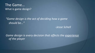Fundamentals on game design | PPT