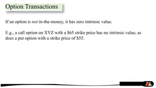 Fundamentals of Option Contracts | PPTX