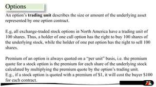Fundamentals of Option Contracts | PPTX