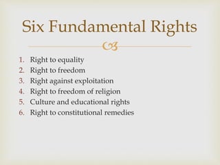 Fundamentals rights of indian citizens | PPTX