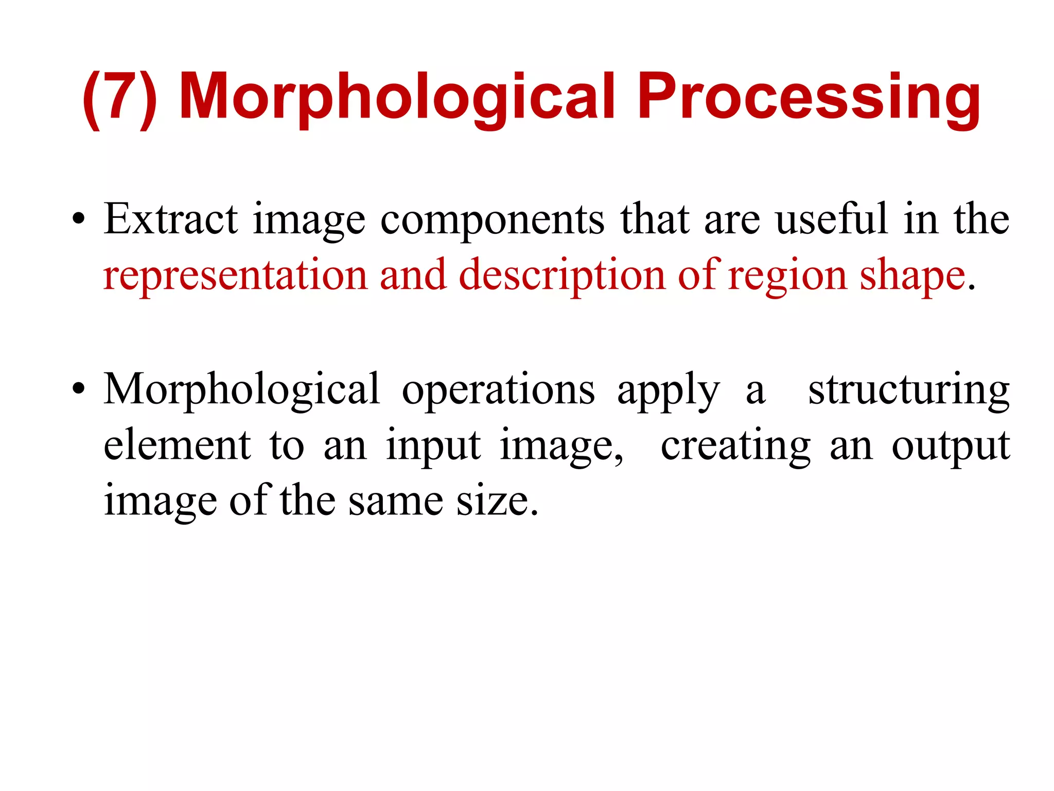 Fundamental steps in image processing | PPTX