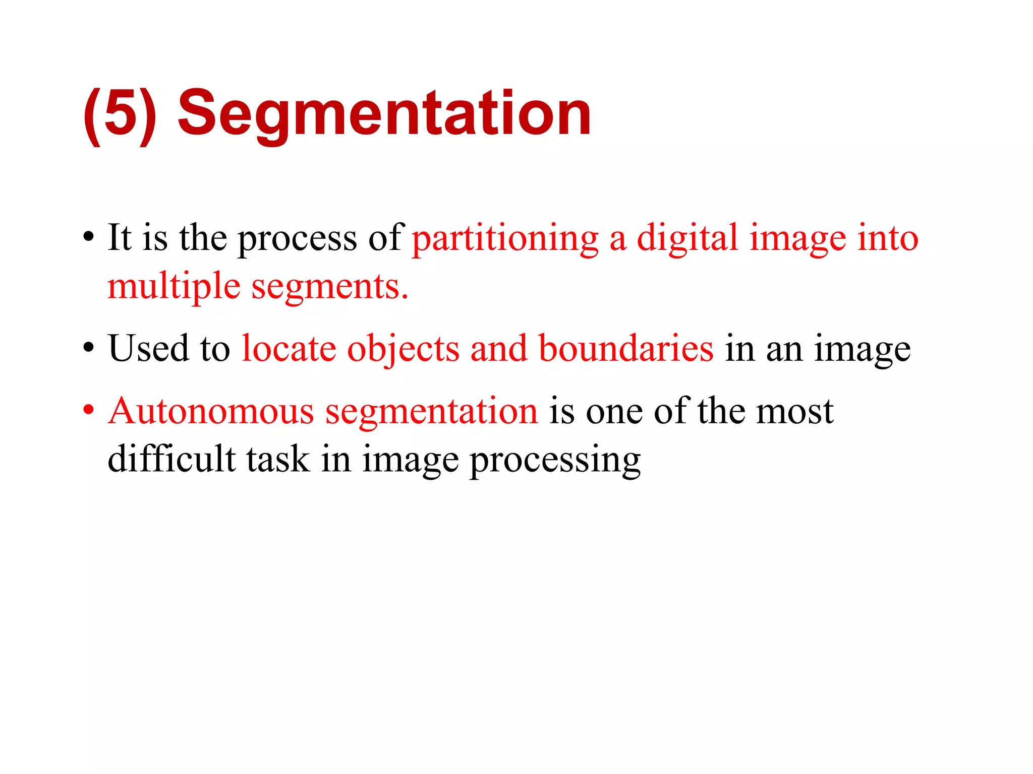 Fundamental steps in image processing | PPTX | Photo Editing Software | Computer Software and ...