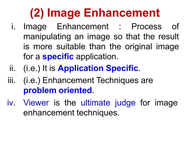 Fundamental steps in image processing | PPT