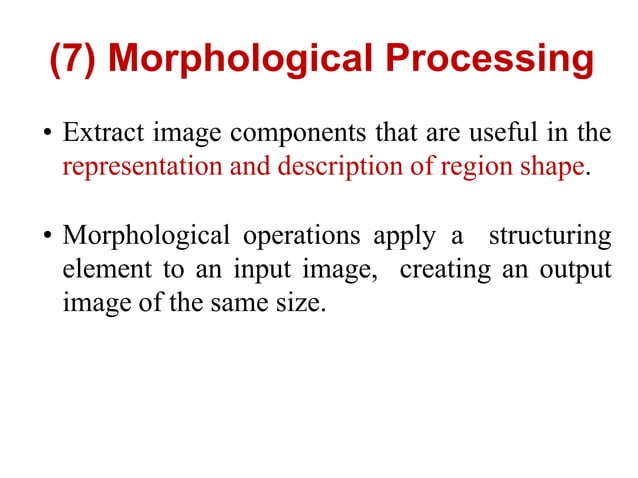 Fundamental steps in image processing | PPT