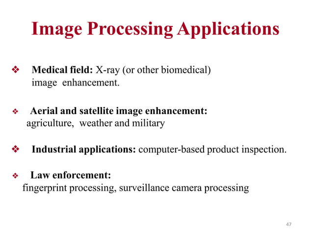 Fundamental steps in image processing | PPT