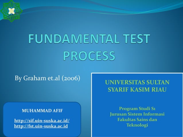 Fundamental test process | PPTX