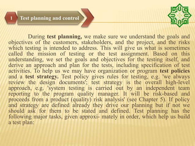 Fundamental Test Process | PPTX | Educational Assessment | Education