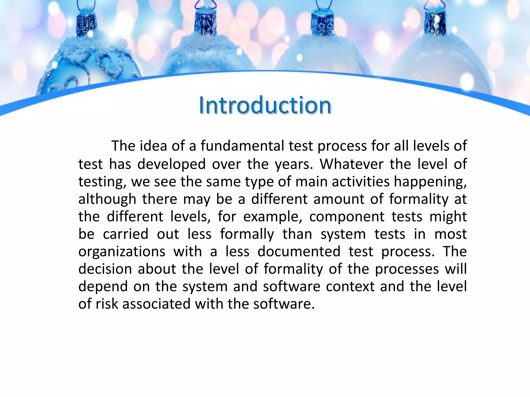 FUNDAMENTAL TEST PROCESS | PPT