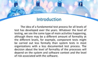FUNDAMENTAL TEST PROCESS | PPT