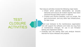 Fundamental test process | PPTX