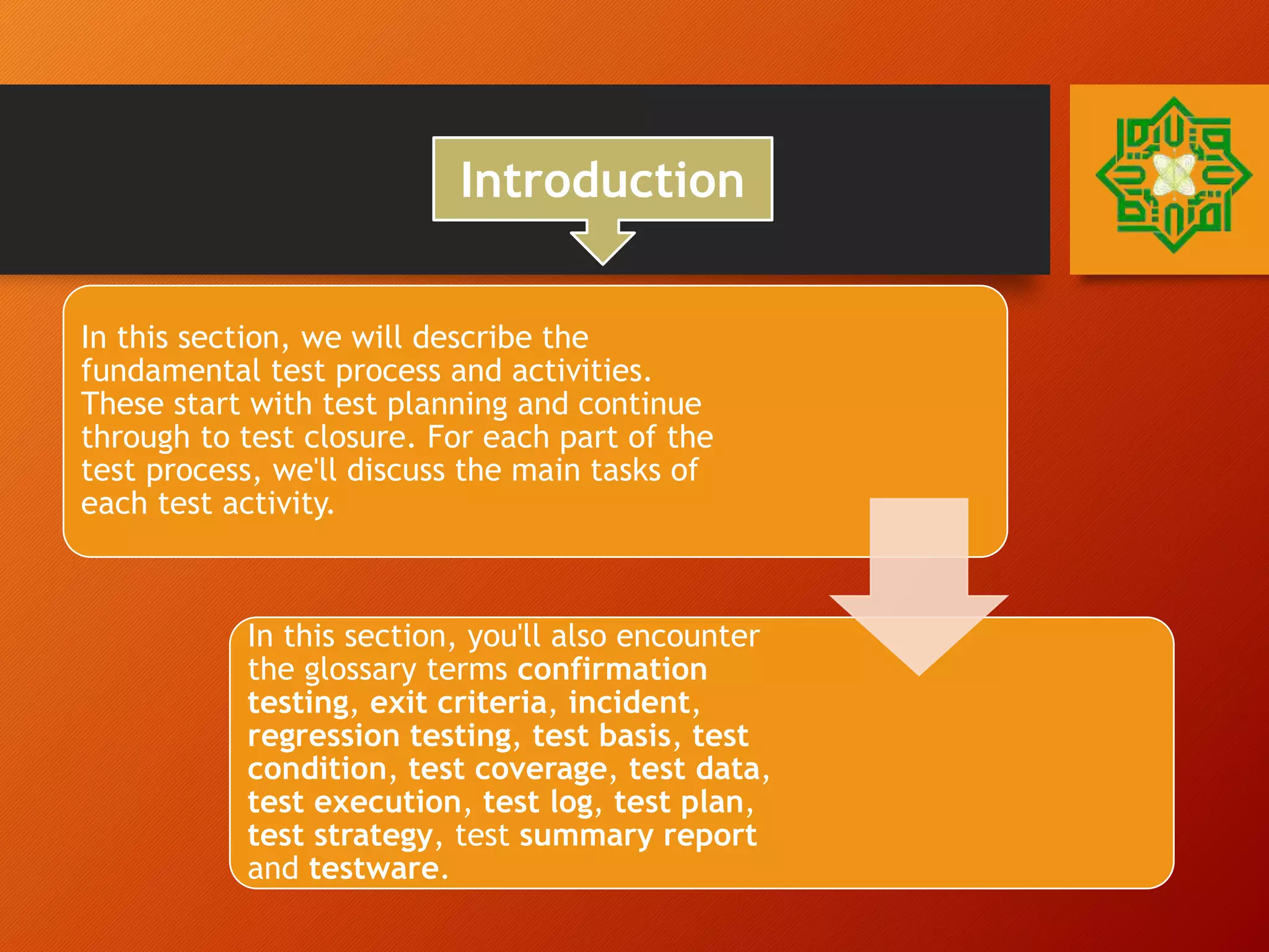 Fundamental test process | PPTX