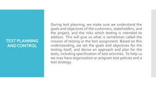 Fundamental test process | PPT