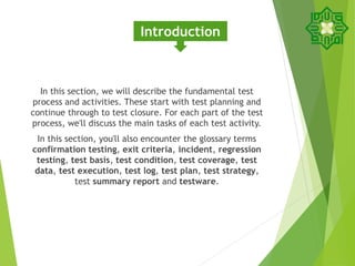 Fundamental test process | PPTX | Standardized Testing | Educational ...