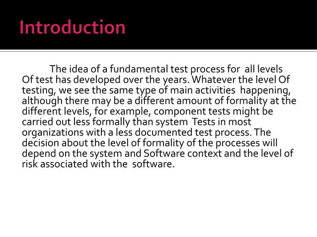Fundamental test process endang | PPT