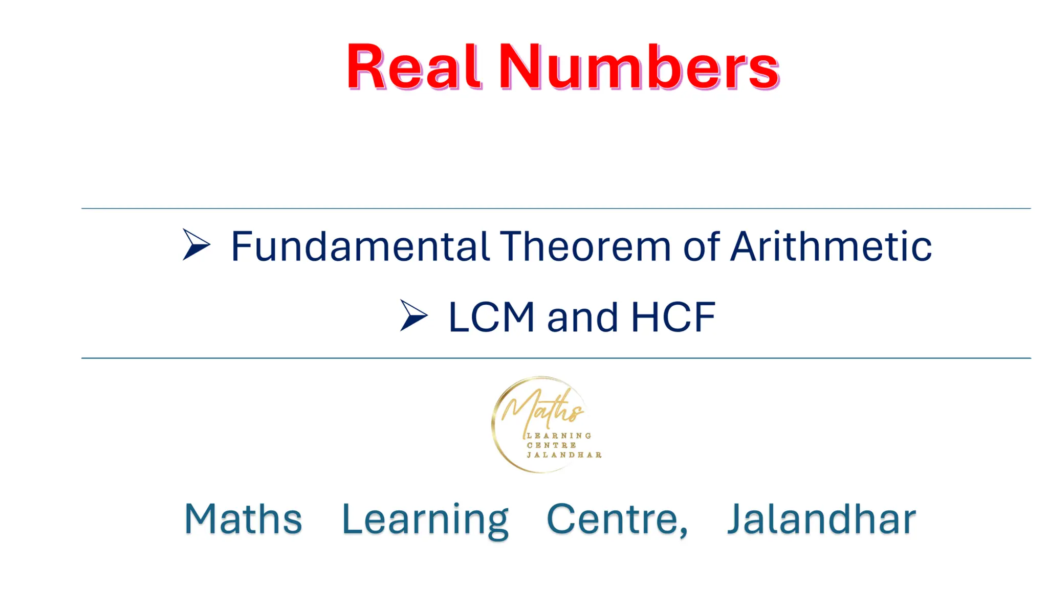 Fundamental theorem of arithmetic (Real numbers) | PDF