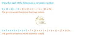 Fundamental theorem of arithmetic (Real numbers) | PDF