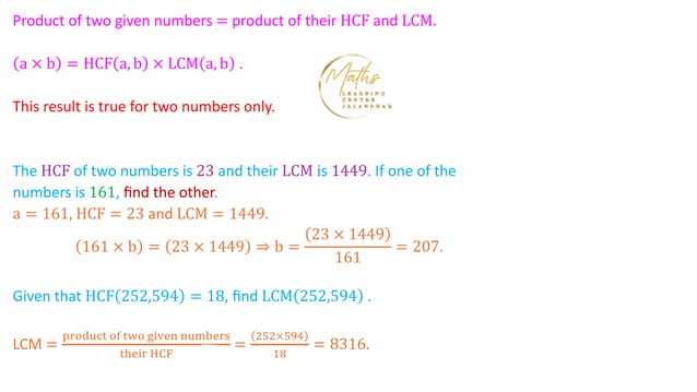 Fundamental theorem of arithmetic (Real numbers) | PDF