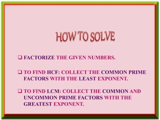 Real numbers - Fundamental theorem of arithmetic real number for class 10th maths. | PPTX