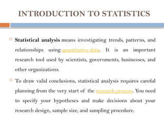 Statistical Analysis: FUNDAMENTAL TO STATISTICS.pptx