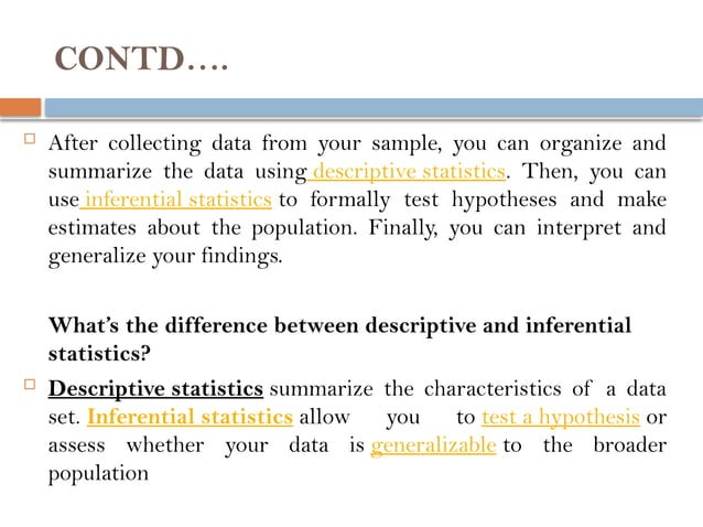 Statistical Analysis: FUNDAMENTAL TO STATISTICS.pptx Statistical Analysis: FUNDAMENTAL TO STATISTICS.pptx