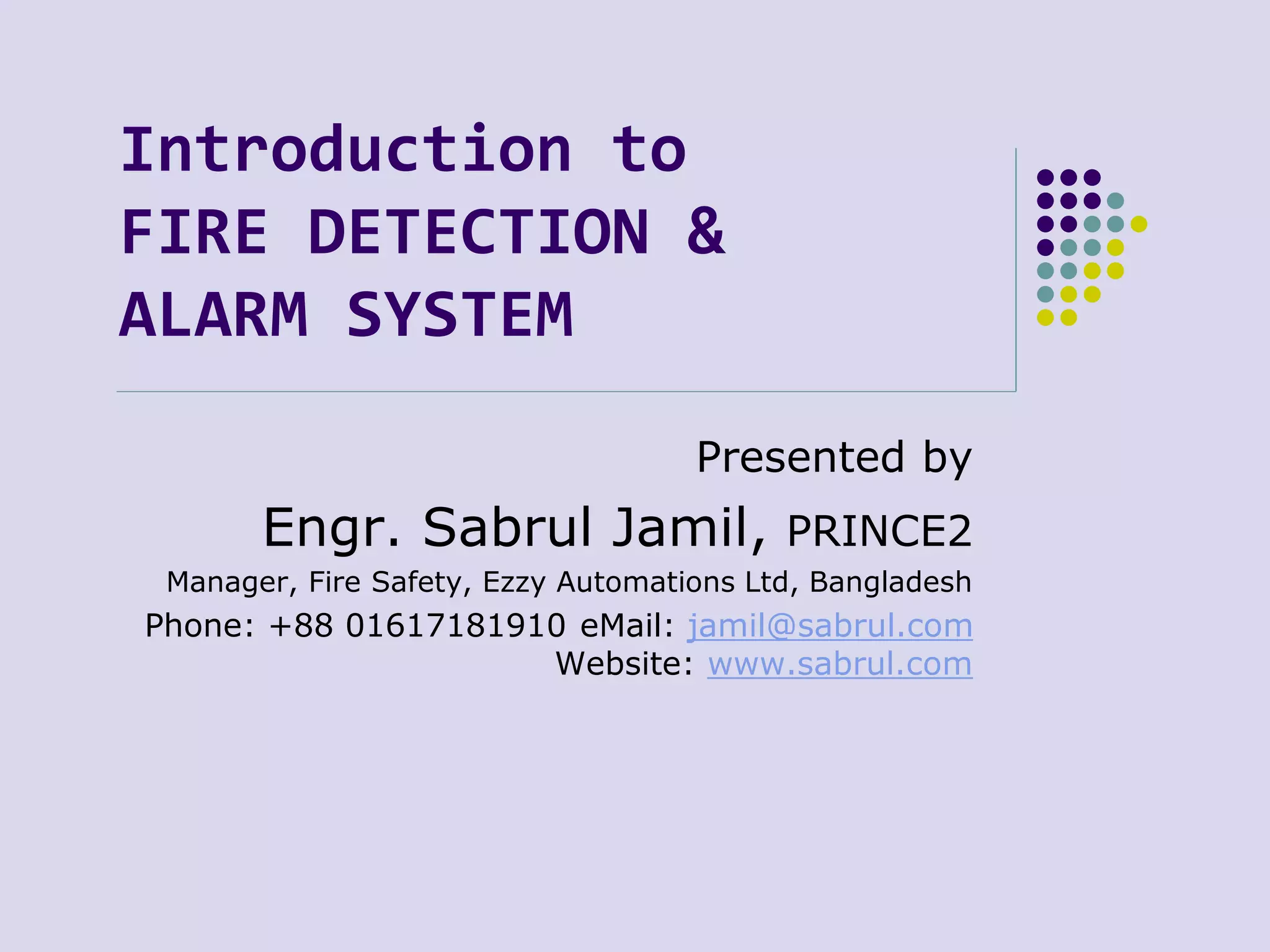 Fundamental training on Fire Detection & Alarm System | PDF