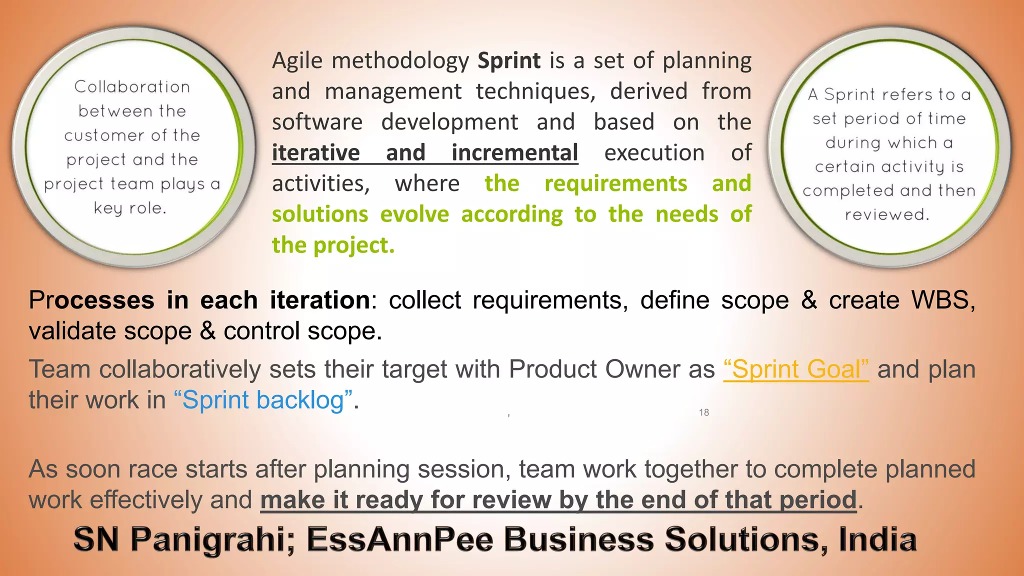 #Fundamental understanding of agile - By SN Panigrahi | PDF