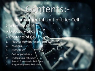 Fundamental unit of life cell | PPTX