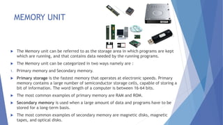 FUNDAMENTAL UNITS OF COMPUTER.pptx | Data Storage and Warehousing ...