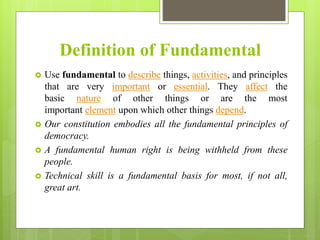 Fundamental values and Ethics of Human Life.pptx