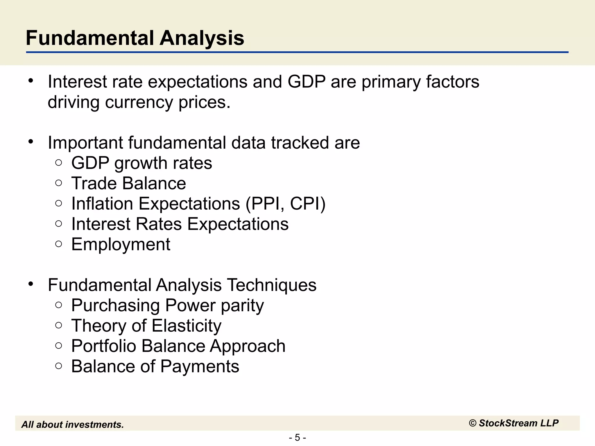 Fundamental vs technical | PPT | Stocks and Bonds | Personal Investing