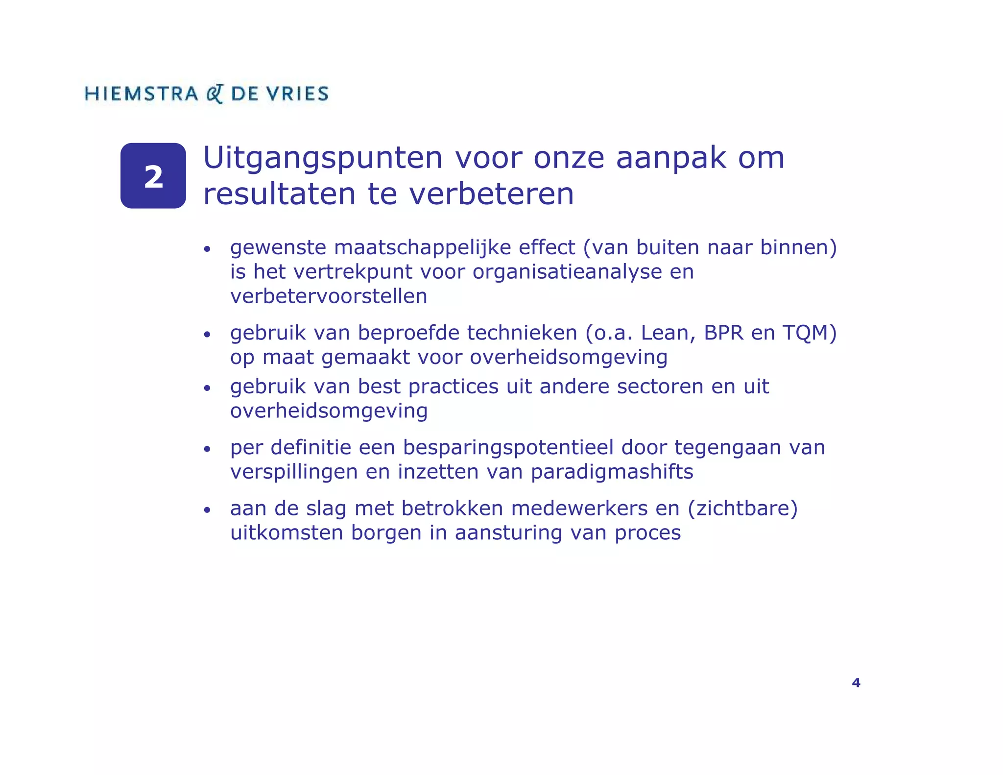 Fundamentele procesverbetering volgens de methode LEAN | PPT