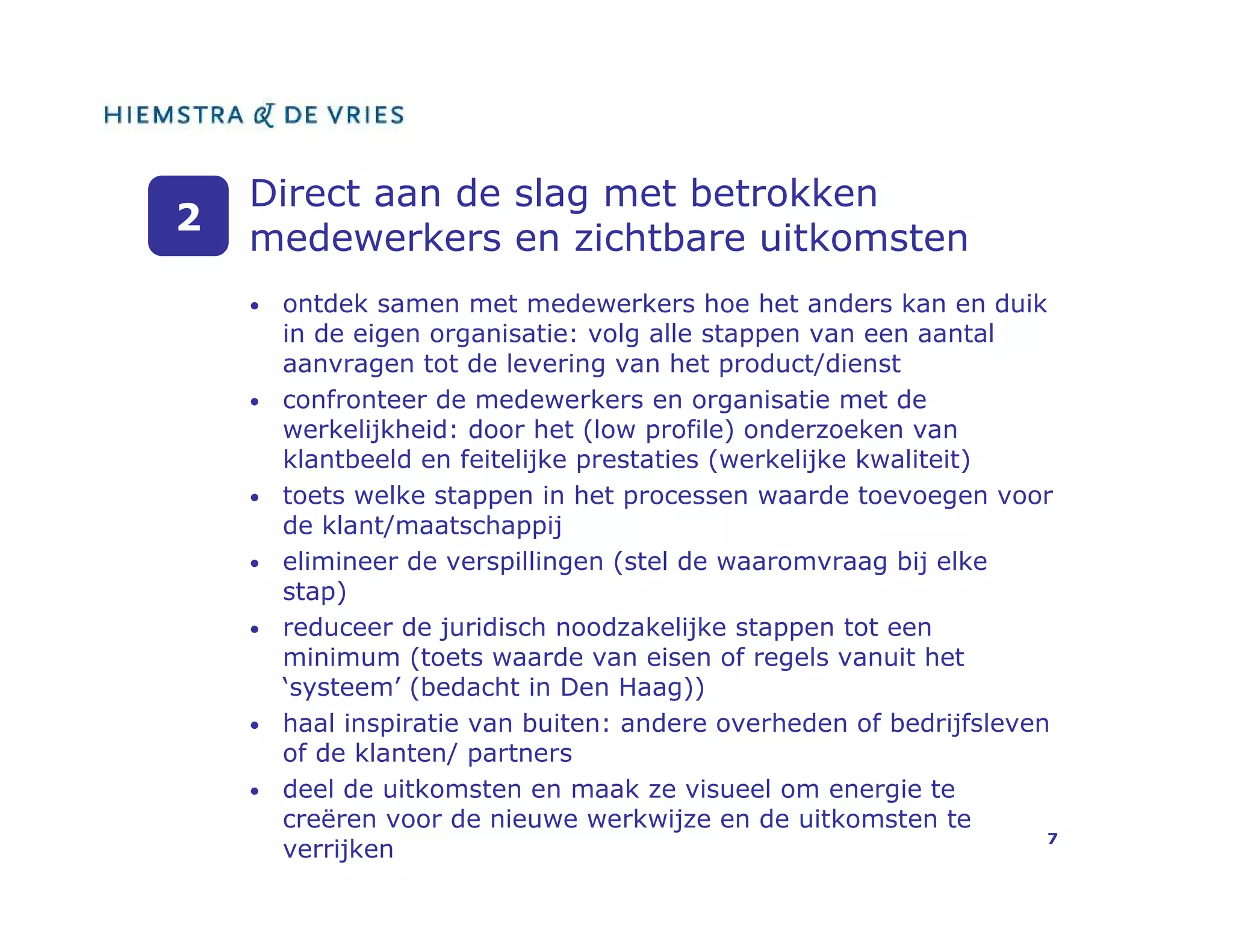 Fundamentele procesverbetering volgens de methode LEAN | PPT